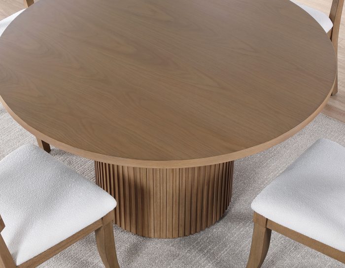 Colvin 5 Pc Dining Collection COL500NT - Brown Finish – Bradley Home ...