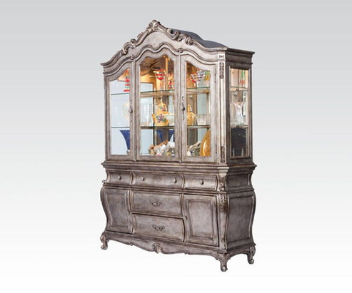 Chantelle Buffet & Hutch (60544) Acme Furniture - Antique Platinum ...