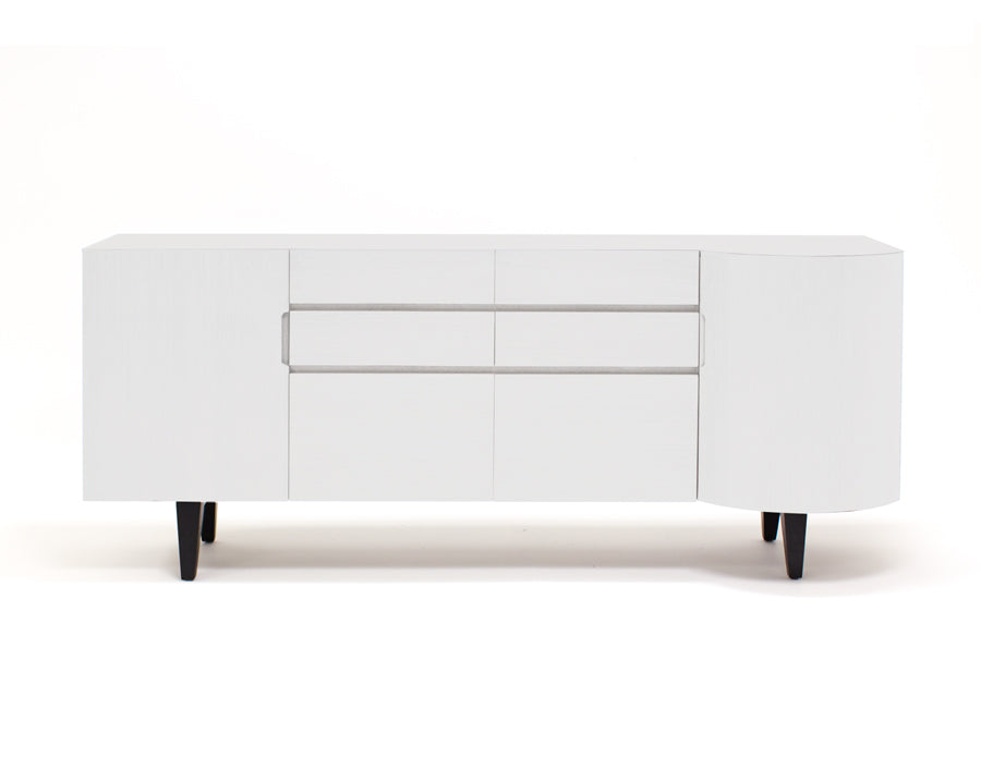 Chloe Credenza Desk White Finish - Sharelle Home Furnishings – Bradley ...