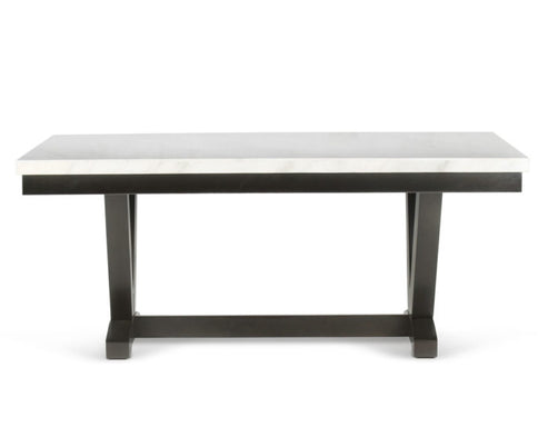 Finley FL500 White Marble Top Dining Collection - Hardwood Solids ...