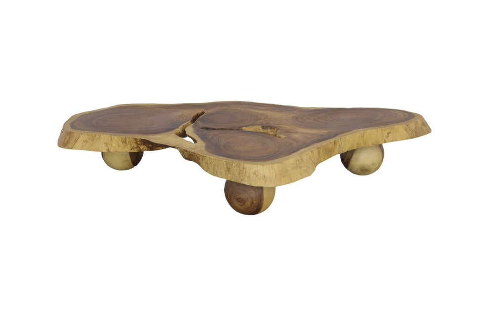 Phillips Collection Pangea Coffee Table Natural - Ball Base – Bradley ...